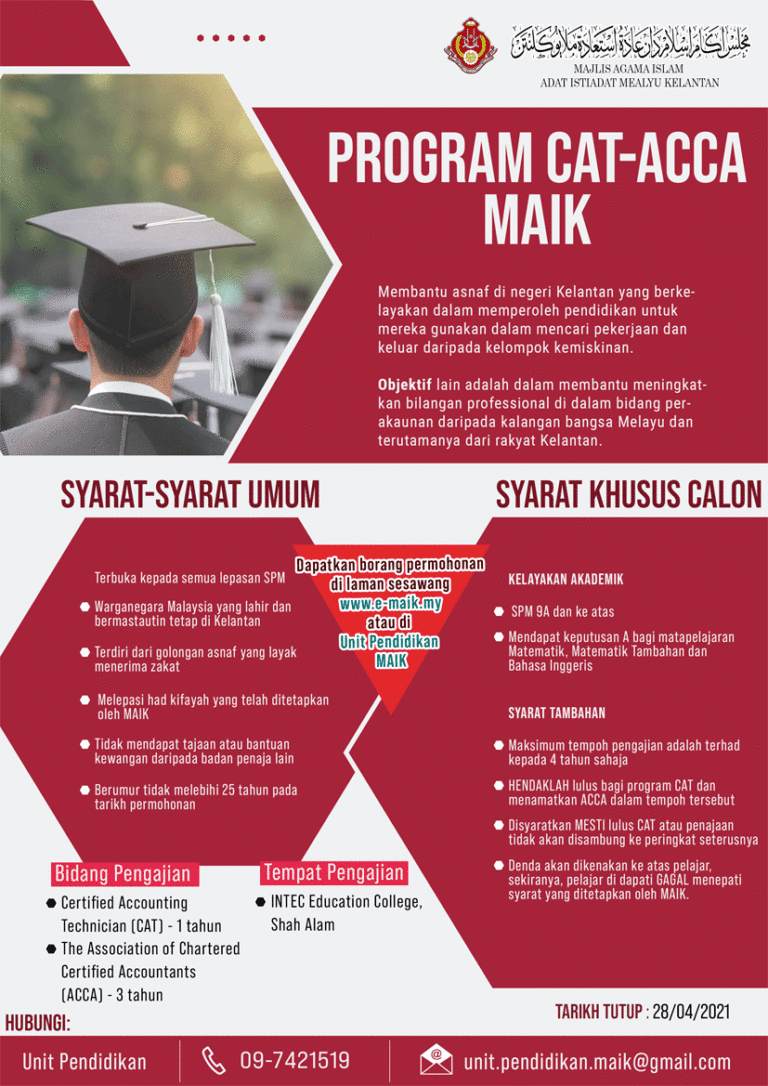 Biasiswa MAIK | Tajaan Program CAT-ACCA