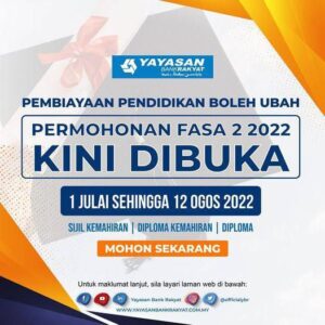 Yayasan Bank Rakyat – Pembiayaan Pendidikan Boleh Ubah (PPBU)